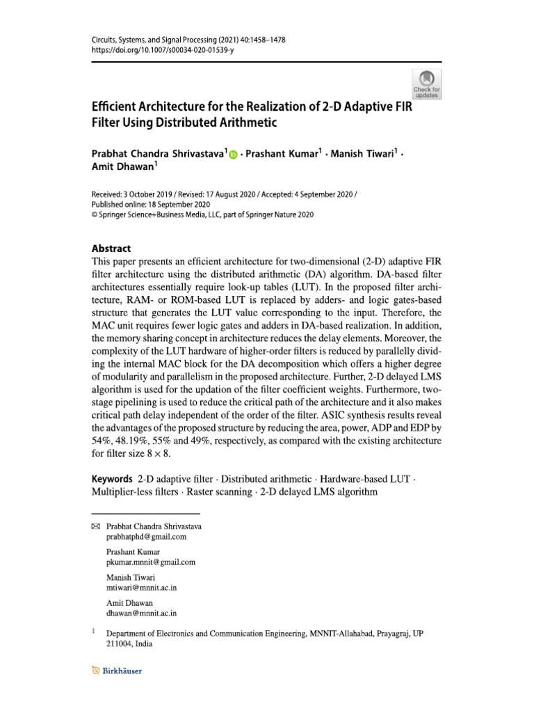 2D _adaptiveFIRfilter | PDF