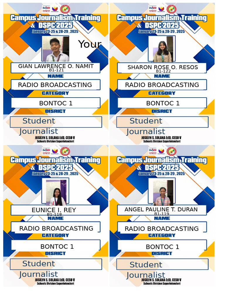 Student Journalists in Radio Broadcasting | PDF