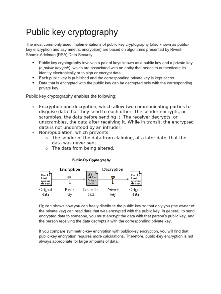 Cryptography Pdf Public Key Cryptography Transport Layer Security