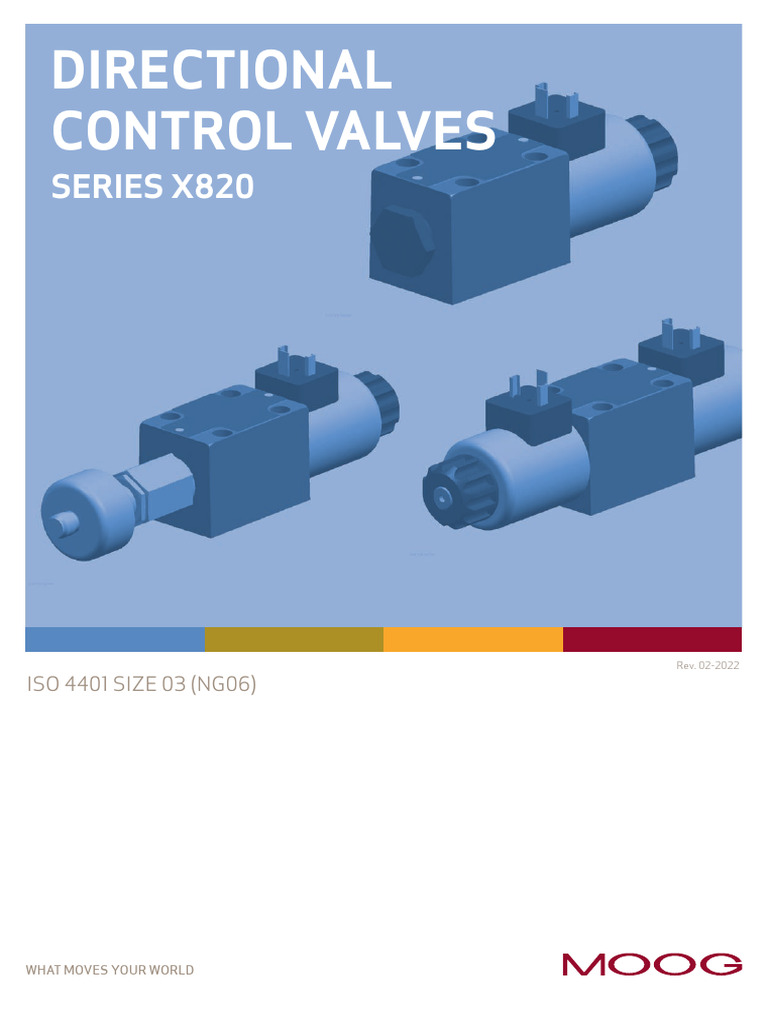 Moog X820 Directional Control Valves | PDF | Valve | Switch