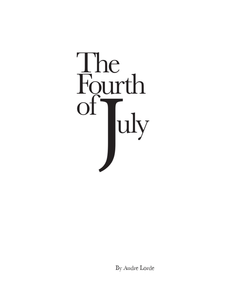 Audre Lorde's "The Fourth of July" | PDF