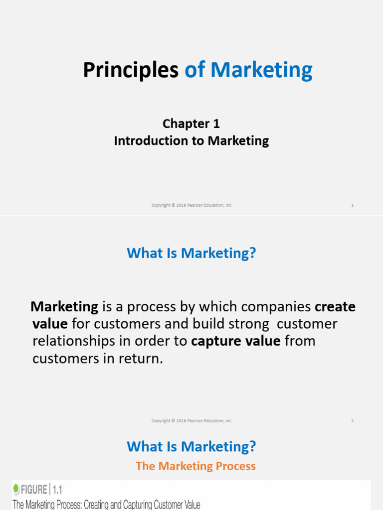 CH 1 Introduction To Marketing | PDF | Marketing | Customer