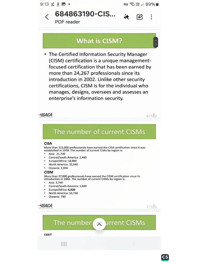 what is cism | PDF