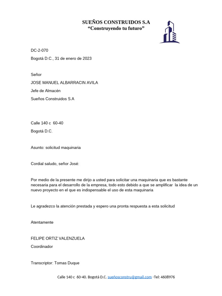 Carta Bloque Extremo 3 | PDF