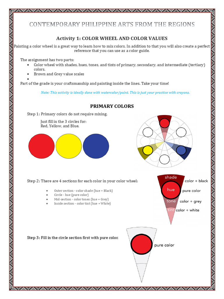 ARTS_ACT-1-MANRIQUEZ | PDF | Color | Yellow
