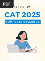 CAT 2025 Study Plan With Rodha | PDF