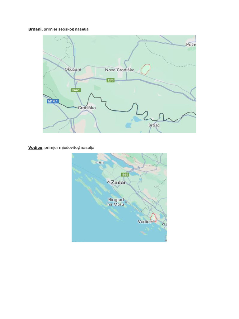 Naselja - Karte | PDF