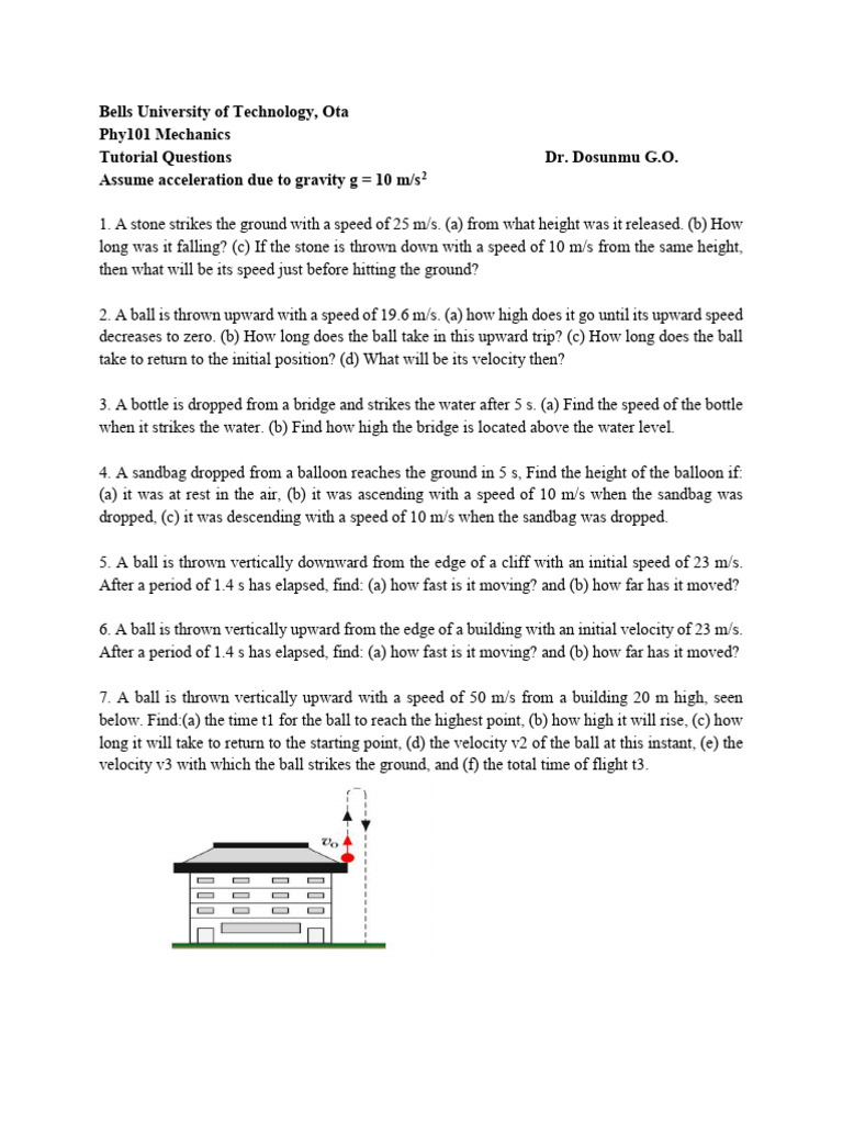 Physics Mechanics Problems | PDF | Collision | Momentum