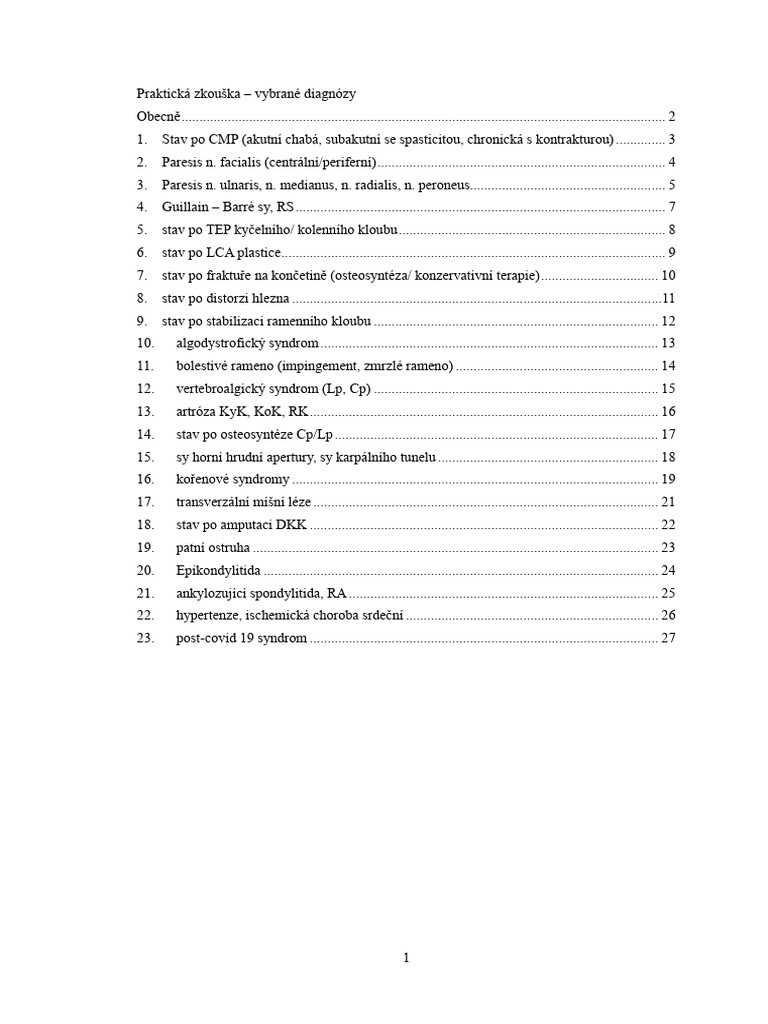 FYZIOTERAPIE Praktická-Část 240603 133001 | PDF