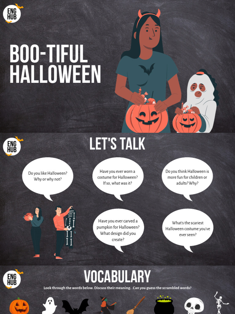 Halloween Activities and Vocabulary Guide | PDF | Halloween | Trick Or ...