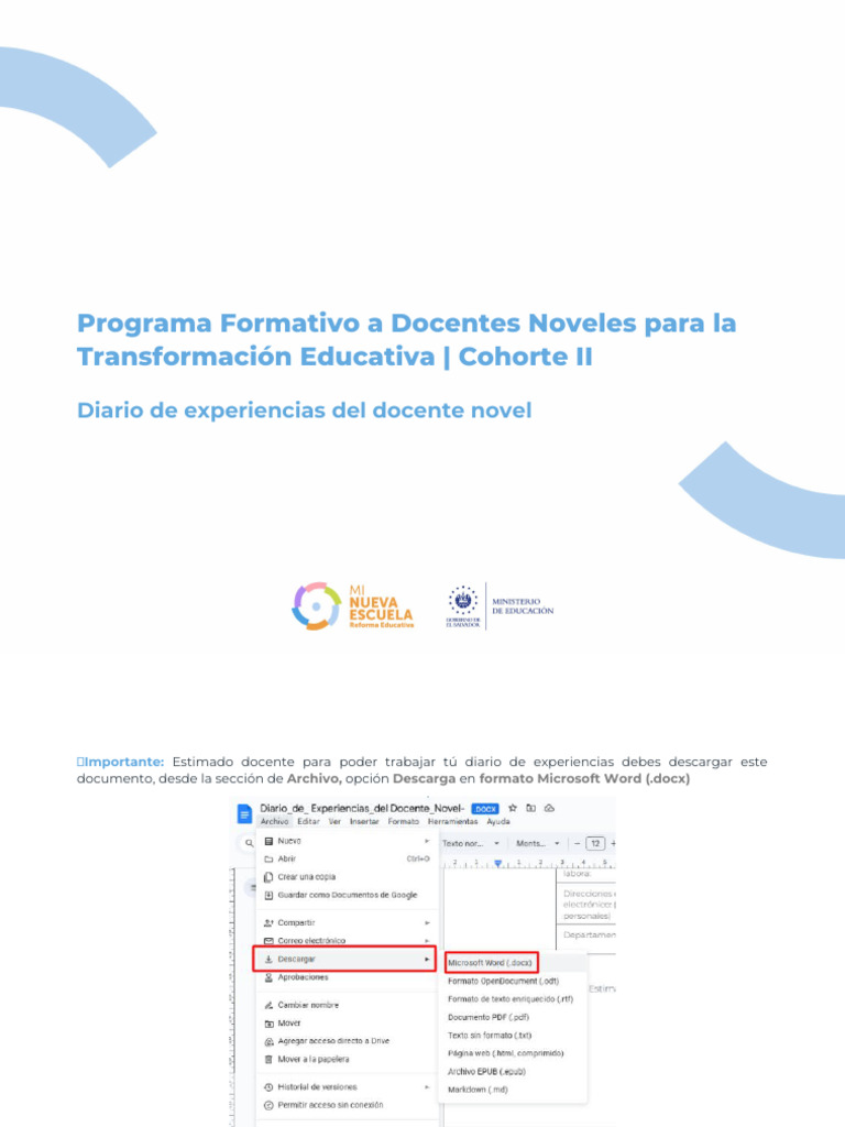 Diario De Experiencias Docentes Noveles Pdf Enseñando Maestros