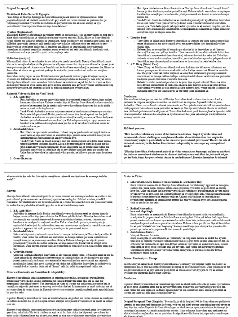Evolution of the Indian Constitution | PDF | Government | Political Science