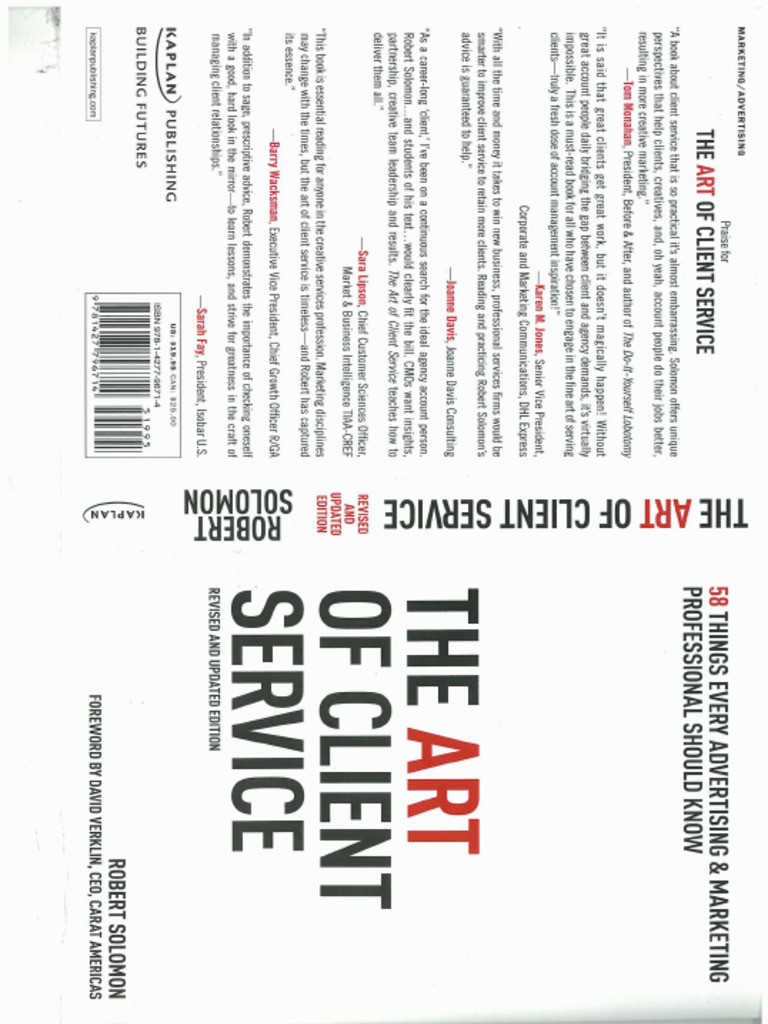 The Art of Client Service | PDF