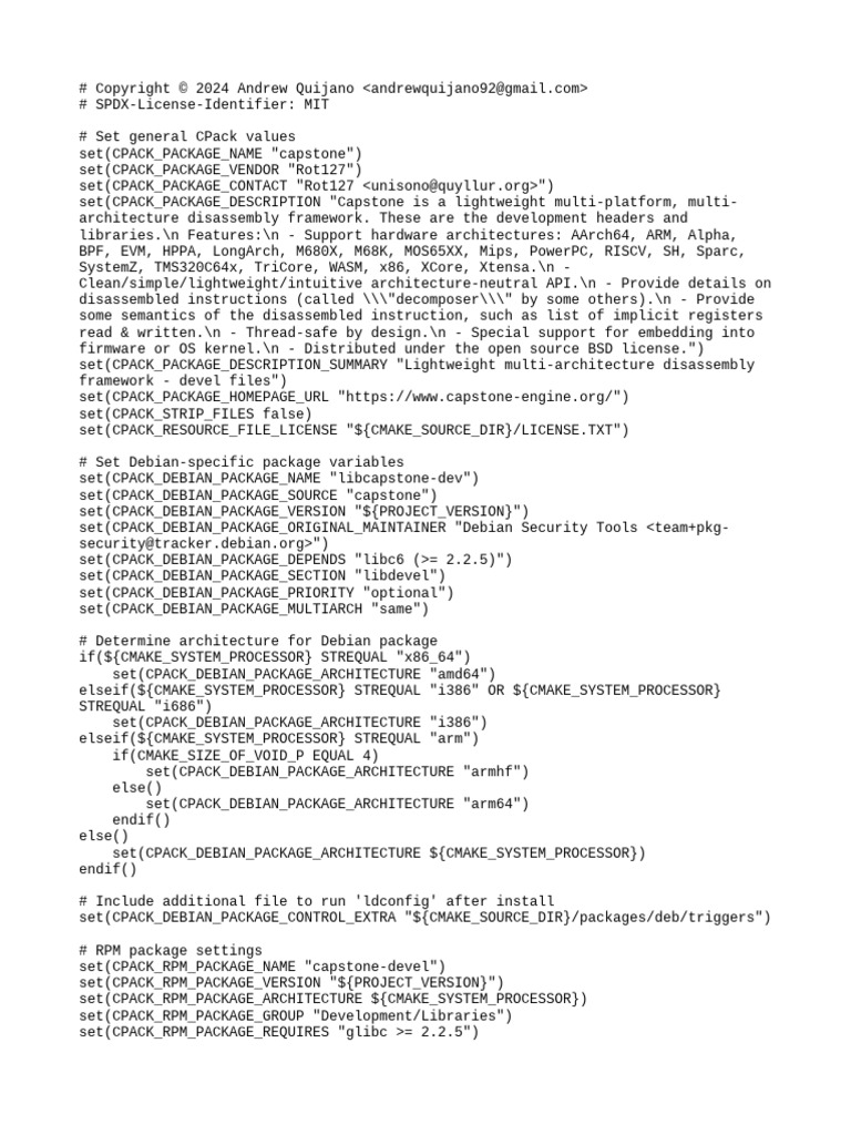 CPack Config | PDF | System Software | Computer Science
