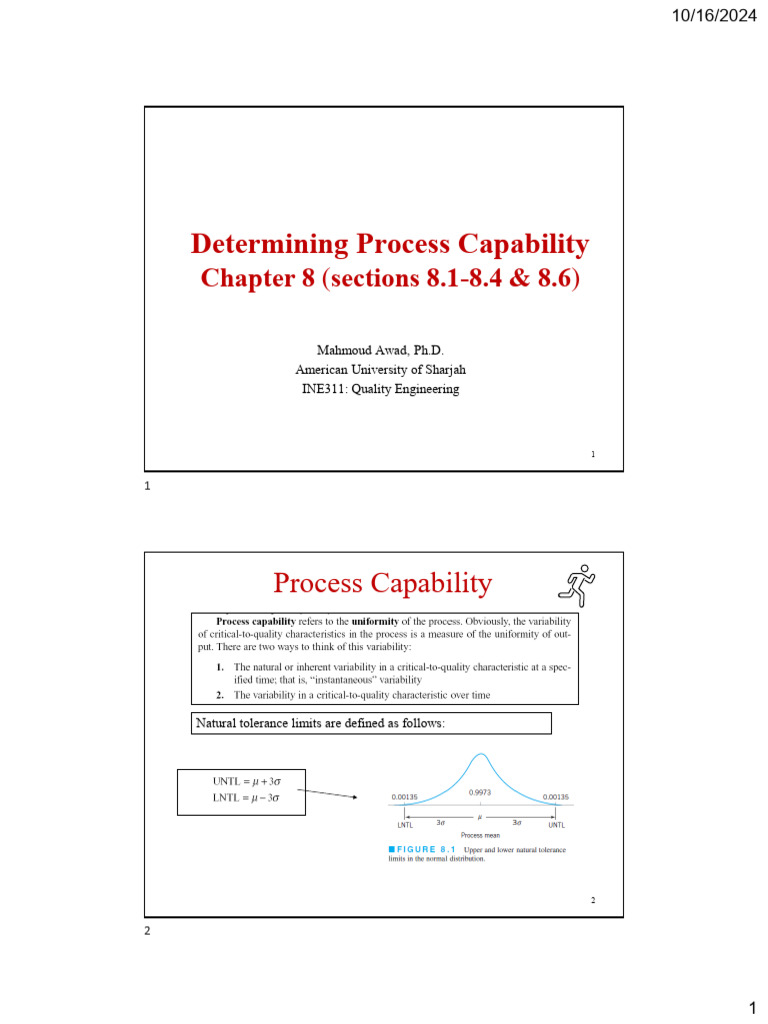 6 Determining Process Capability_F24 (3) | PDF | Normal Distribution ...