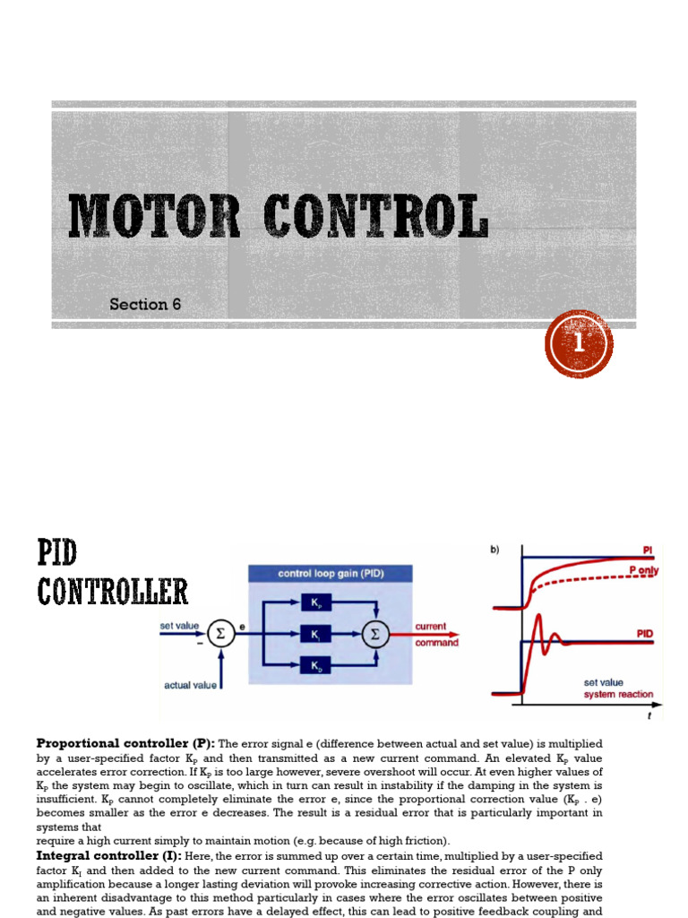 MotionControl Sec6 MotorControl | PDF | Acceleration | Nonlinear System