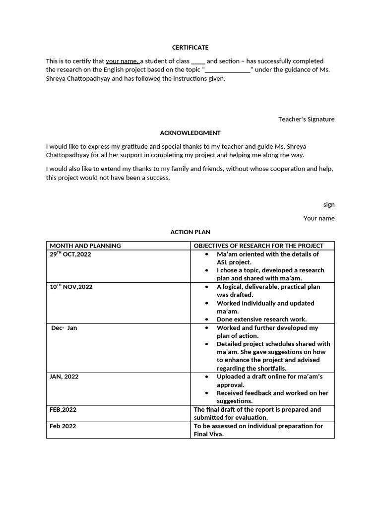 asl project details | PDF | Learning