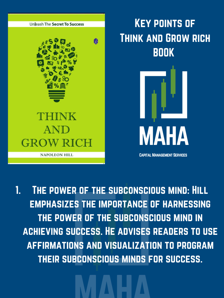 Think and Grow Rich Key Points | PDF