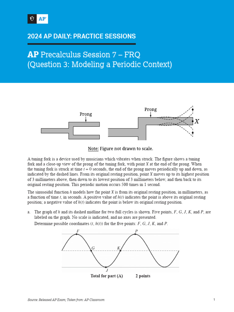 AP Precalculus Session7 Worksheet | PDF