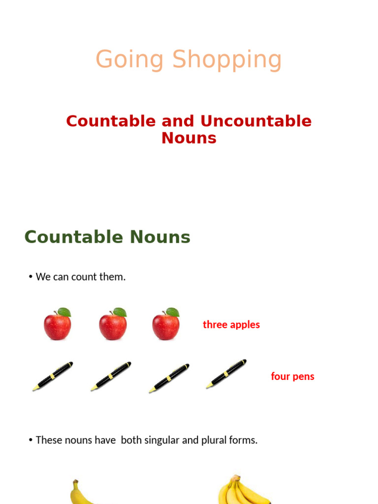 Countable vs Uncountable Nouns Guide | PDF