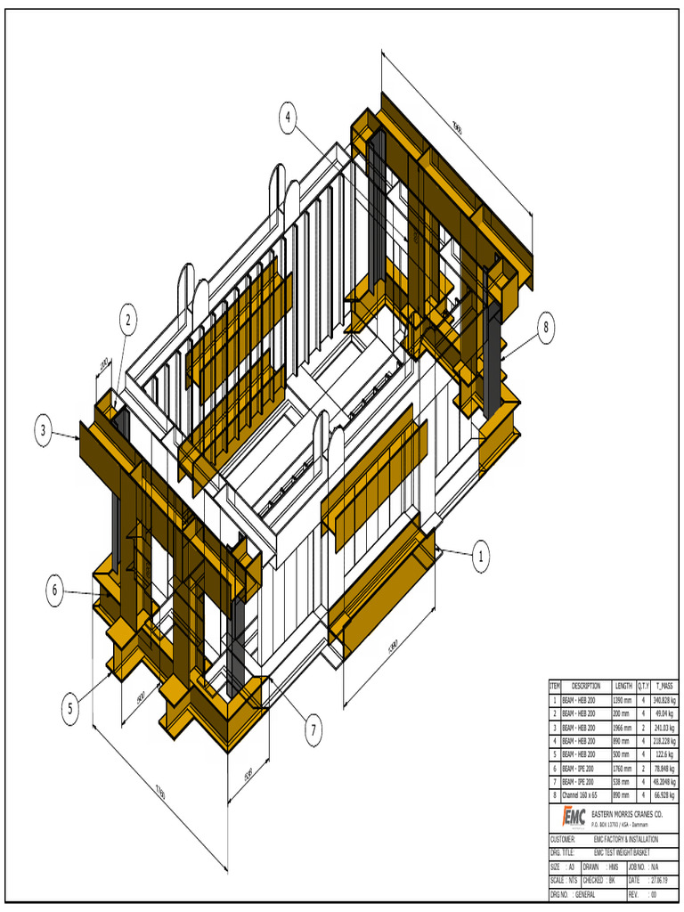 EMC Test Weight Basket – Modification for 25T | PDF
