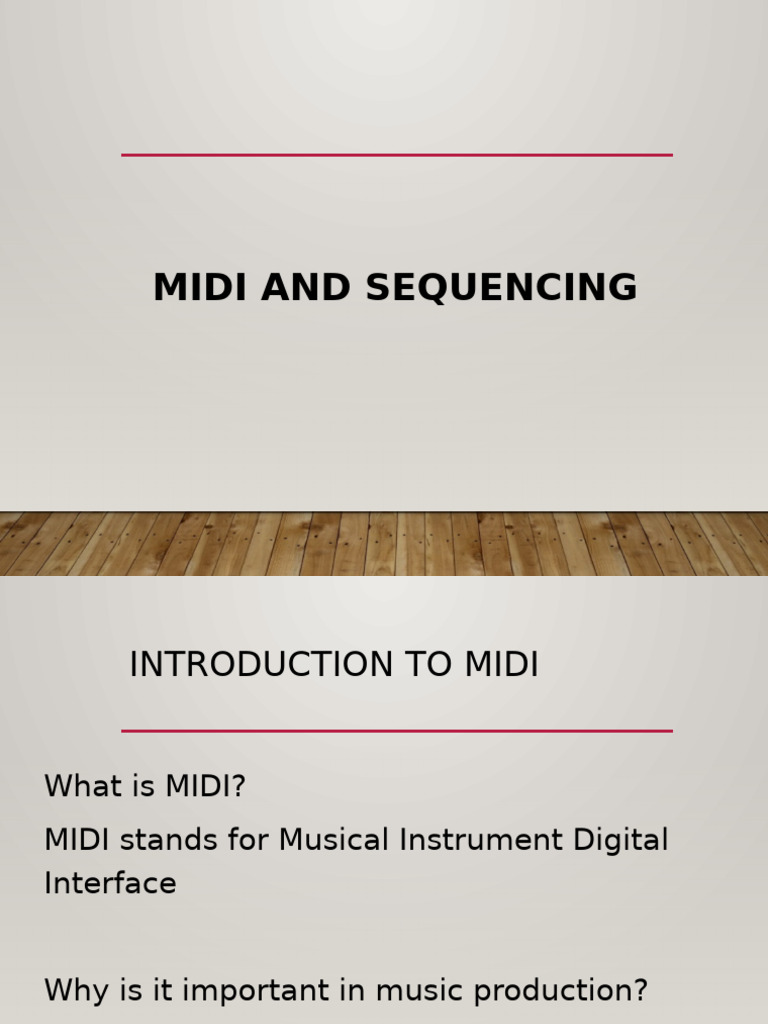 MIDI and Sequencing | PDF | Music Technology | Computing