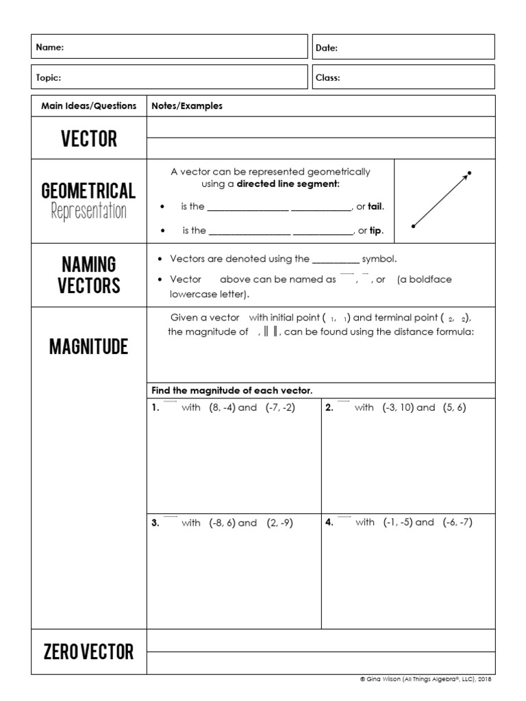 11.29 Magnitude & Component Form | PDF | Euclidean Vector | Norm ...