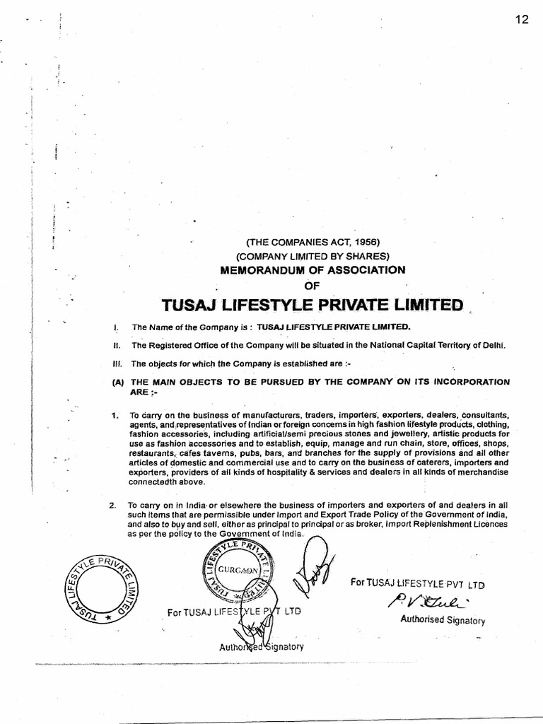 Tusaj MOA | PDF