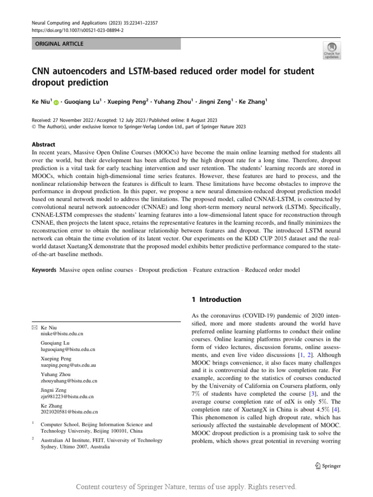CNN Autoencoders and LSTM-based Reduced Order Mode | PDF | Receiver Operating Characteristic ...