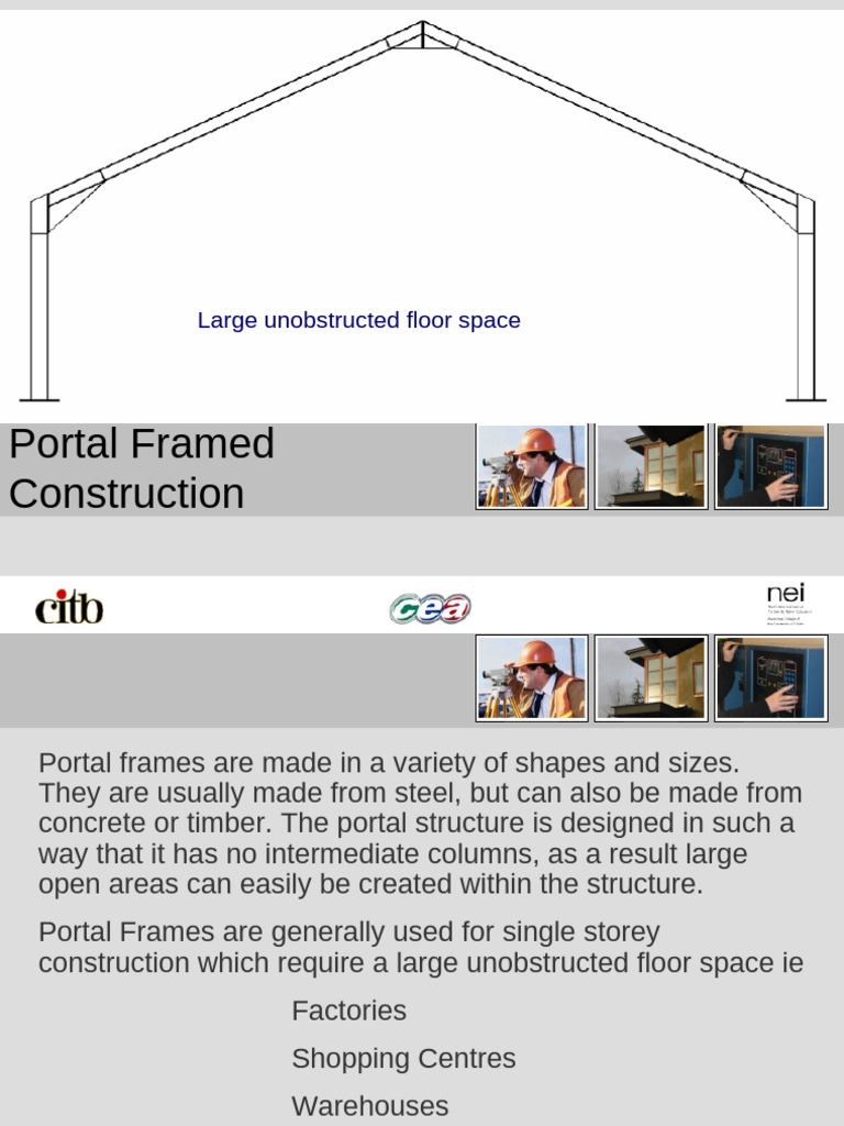 Portal Framed Construction | PDF | Framing (Construction) | Wall