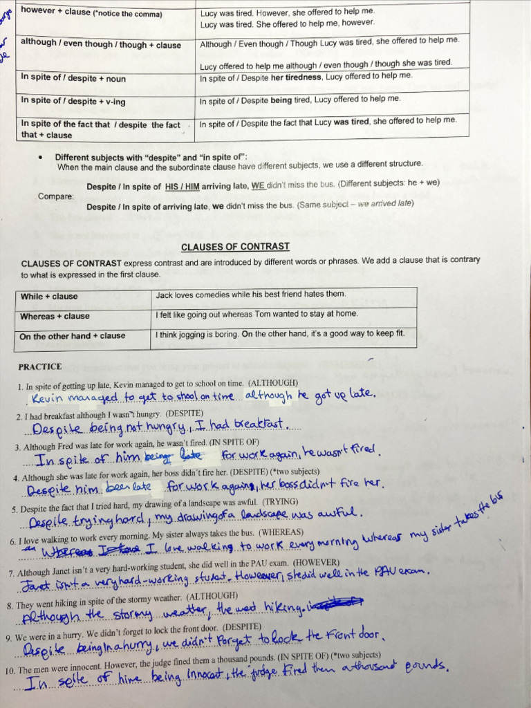 Clauses of Concession | PDF