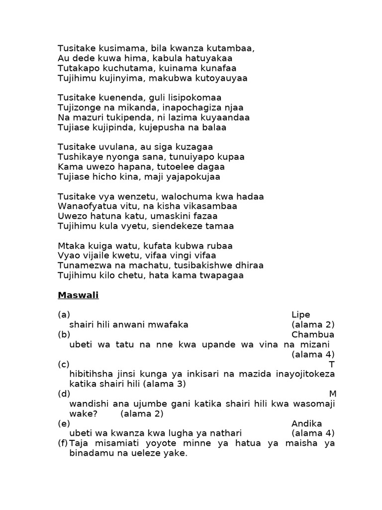 Ushairi 31 | PDF