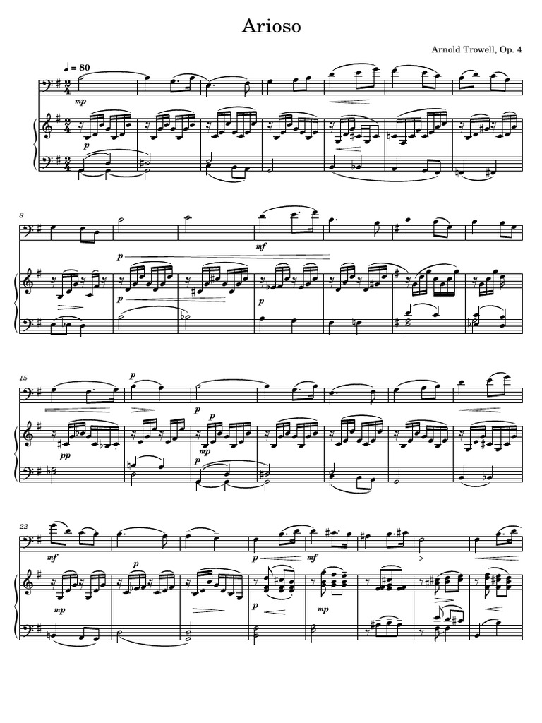Arioso Arnold Trowell | PDF