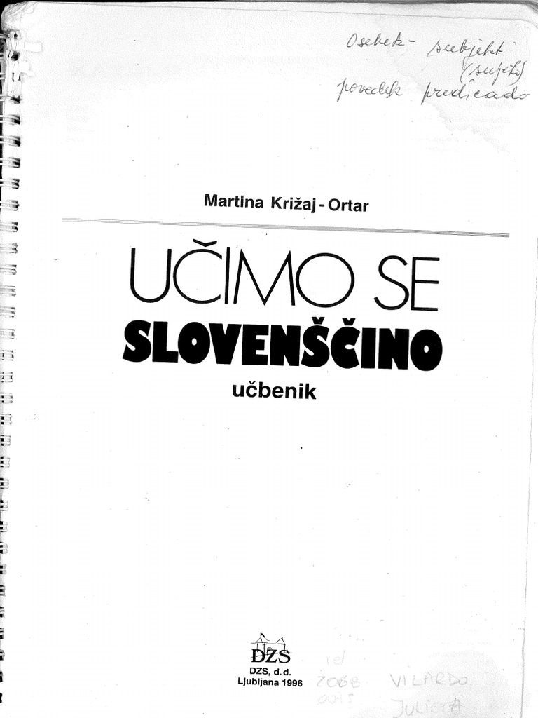 Ucimo Se Slovencino | PDF