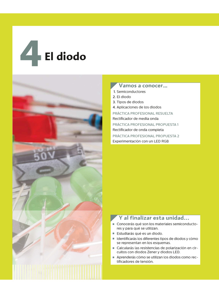 Electr Ónica Tema 4 | PDF | Diodo | Semiconductores