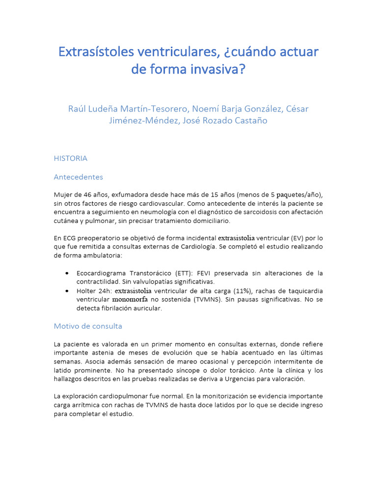 231208-Extrasistoles Ventriculares Cuando Actuar de Forma Invasiva ...