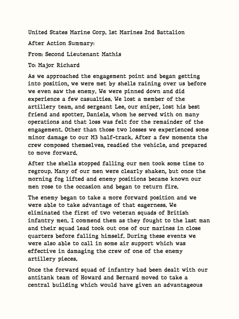 20230130_USMC_After_Action_Summary | PDF