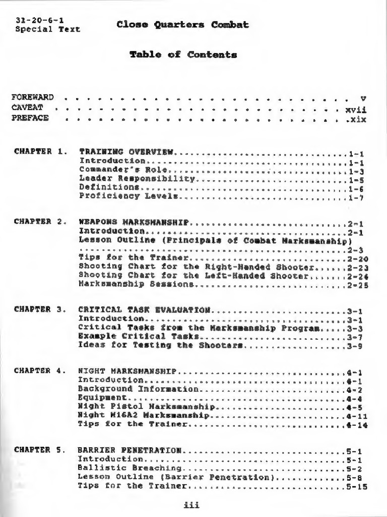 Special Forces Close Quarters Combat Manual Text | PDF | Bureau Of ...