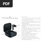 TWS Earbuds Manual Learn How To Use Wireless Bluetooth Earbuds 1 | PDF ...