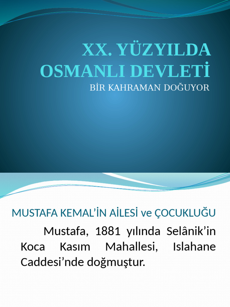 XX. YY. Osmanlı Devleti | PDF