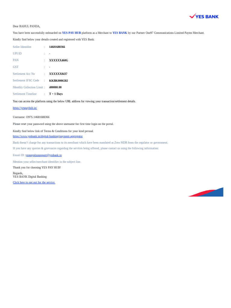 Yes Bank Dynamic Urls | PDF