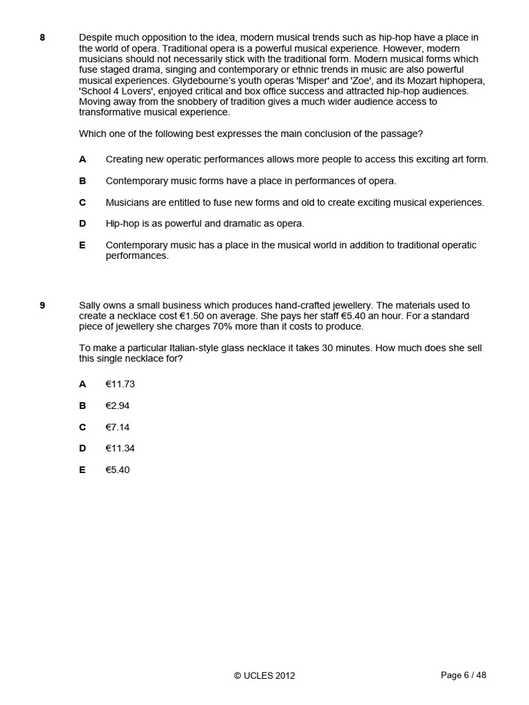 Imat Past Paper 2014 - Part2 | PDF | Tobacco Smoking | Addiction