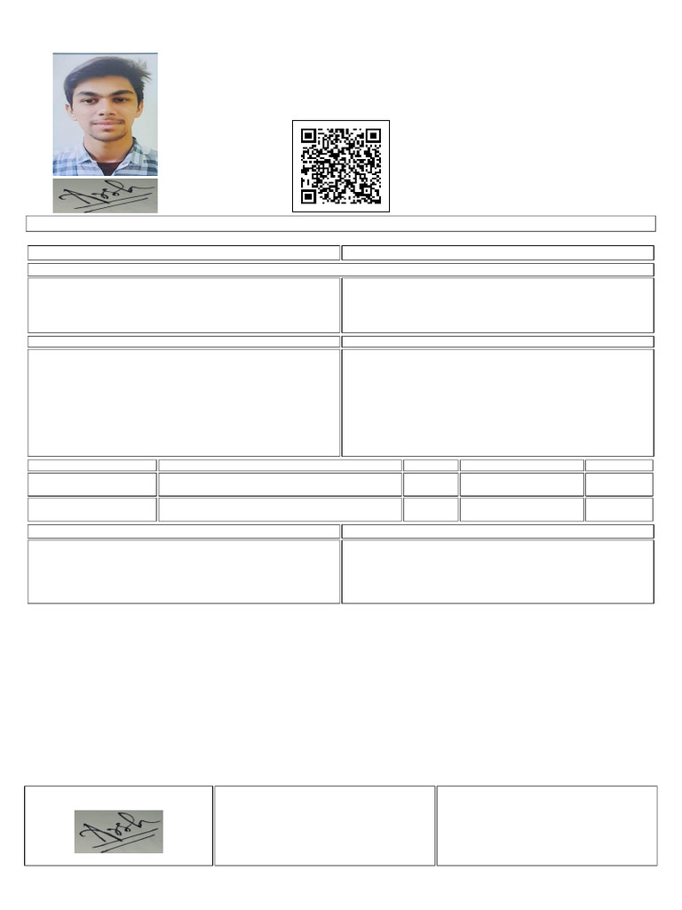 Arsh Amu 2025-25 Btech Form 5-1-2025 | PDF