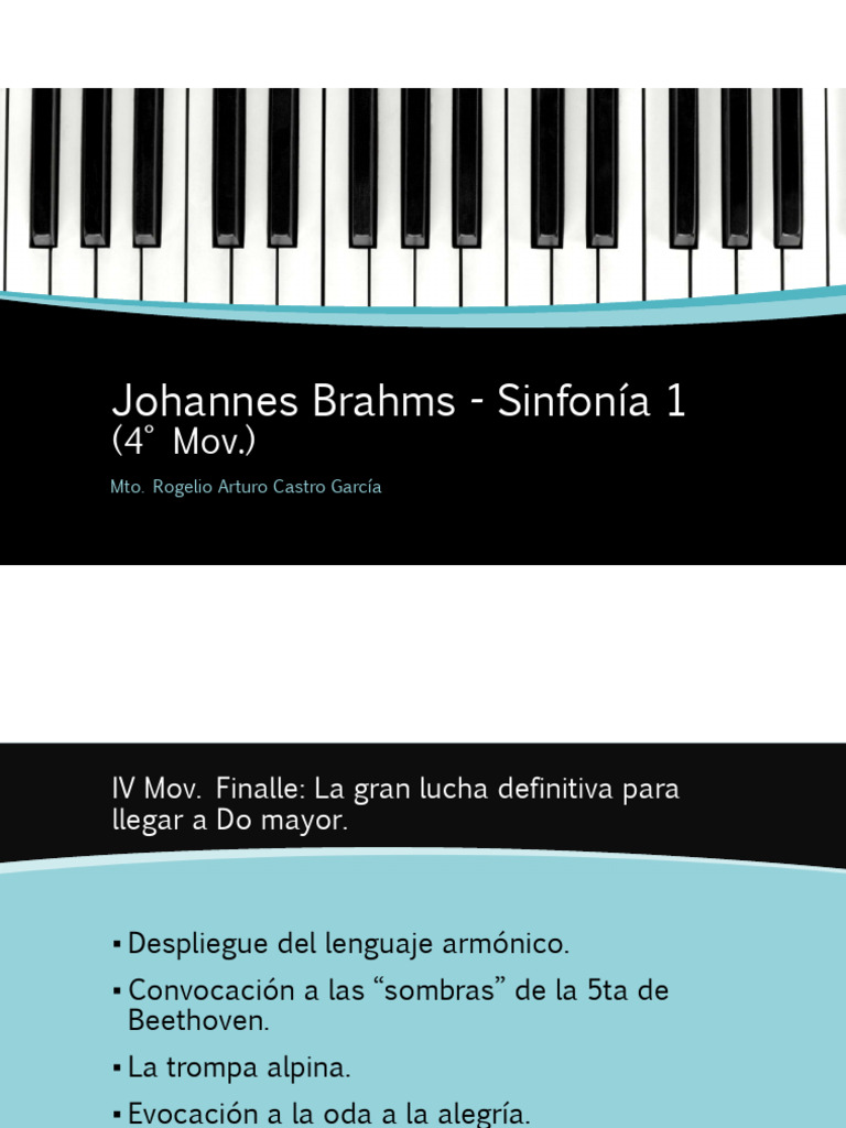 Análisis Sinfonía 1 Brahms 4to Mov - 043538 | PDF