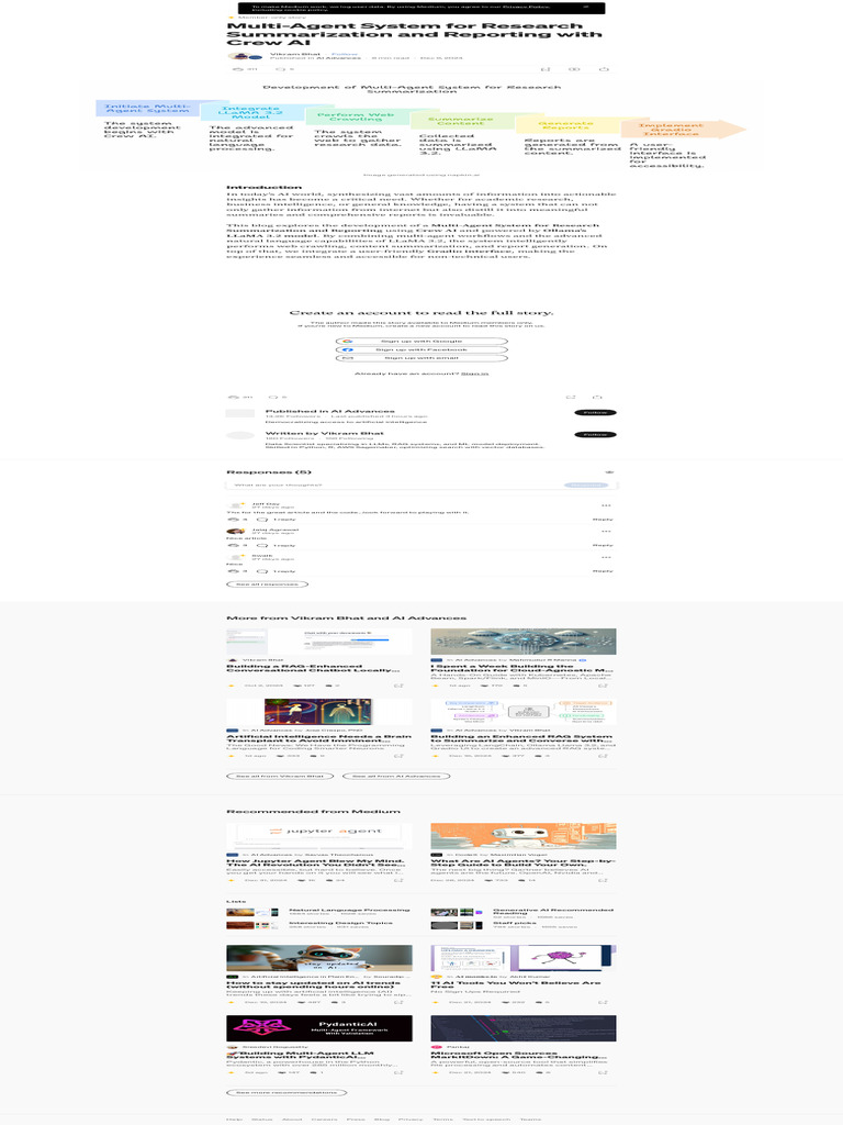 Multi-Agent System For Research Summarization and Reporting With Crew ...