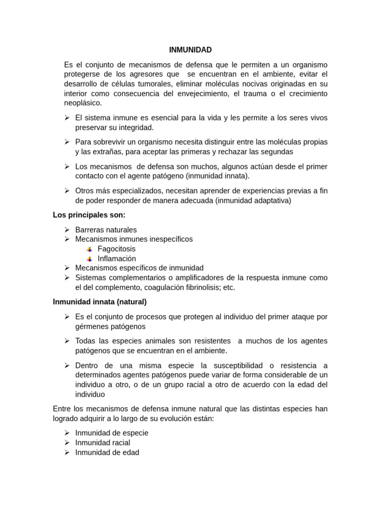 Fundamentos de la Inmunidad Humana | PDF | Sistema inmune | Piel