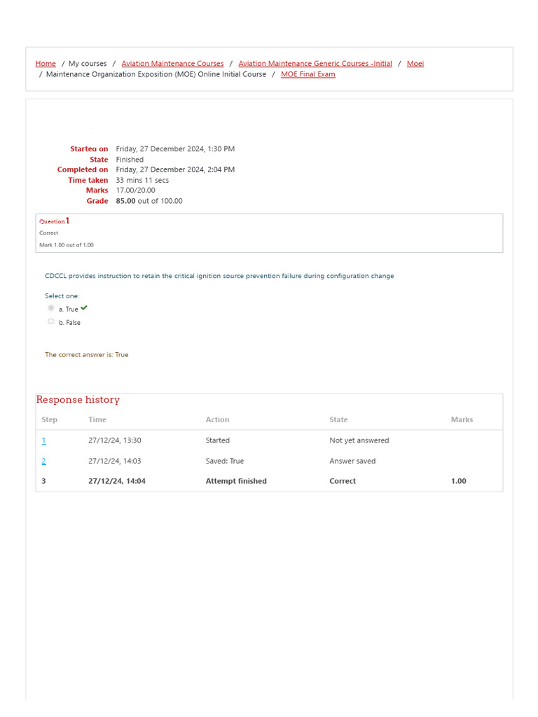 MOE Exam Questions and Answers Guide | PDF | Aviation Accidents And ...