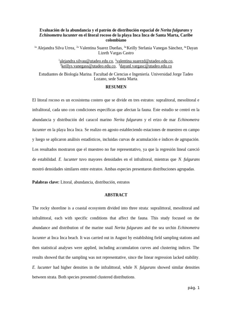 Informe Litoral ECOMAR - Silva - Et - Al (2024-2S) | PDF | Zona litoral | Mar