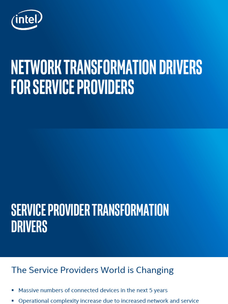 Network Transformation Drivers For Service Providers | PDF | Computer ...