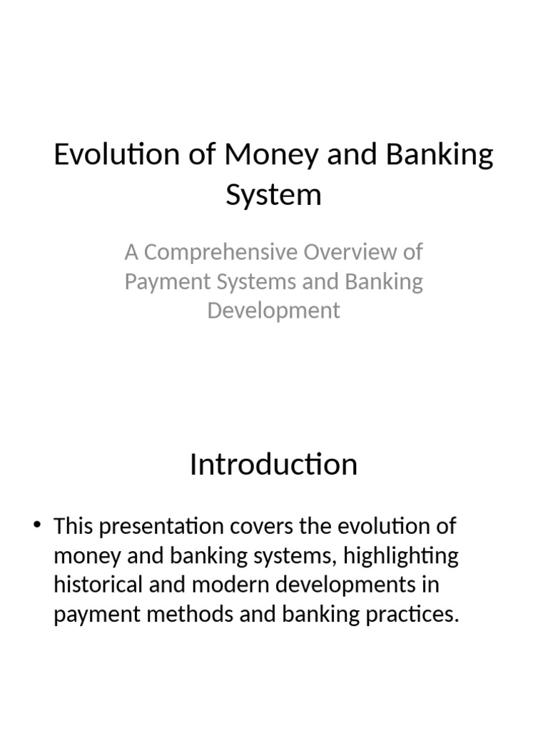 Money & Banking Evolution Guide | PDF | Money | Banks